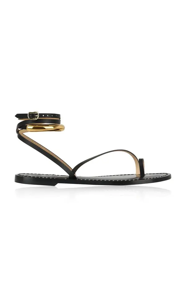AMANU The Kalahari Leather Sandals - Black