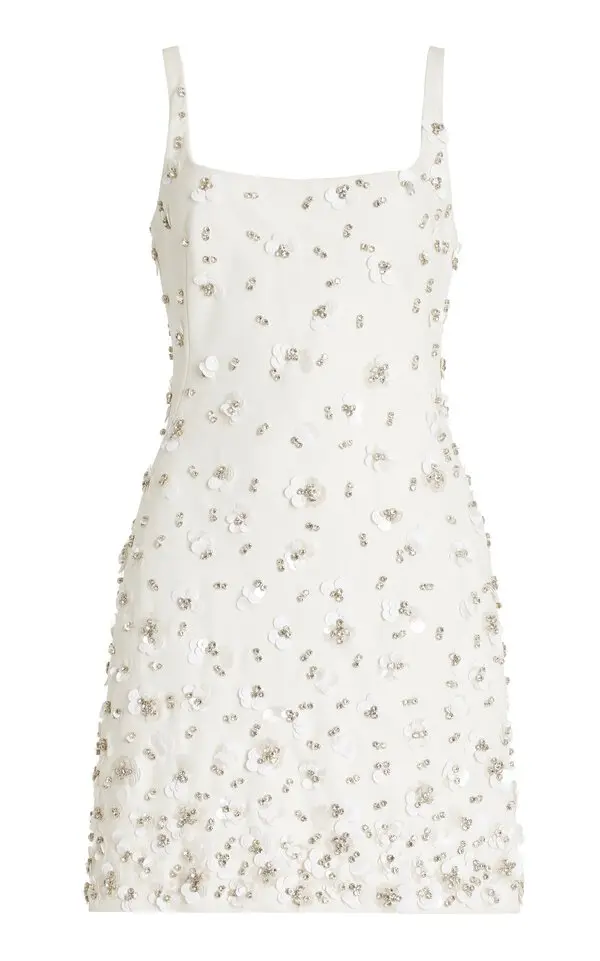 Simkhai Ziva Crystal-embellished Mini Dress - Ivory