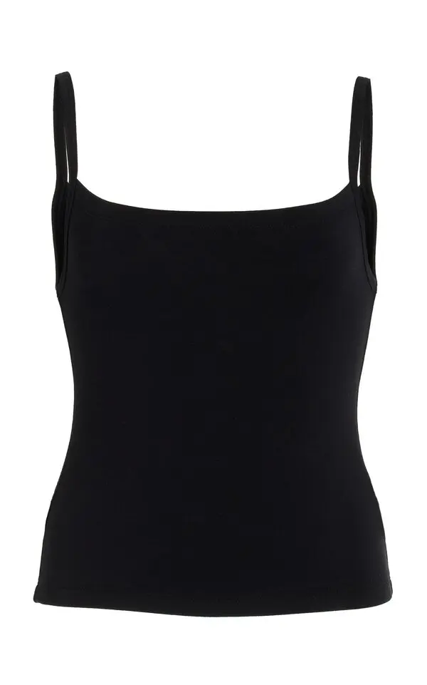 Eterne 90's Jersey Tank Top - Black
