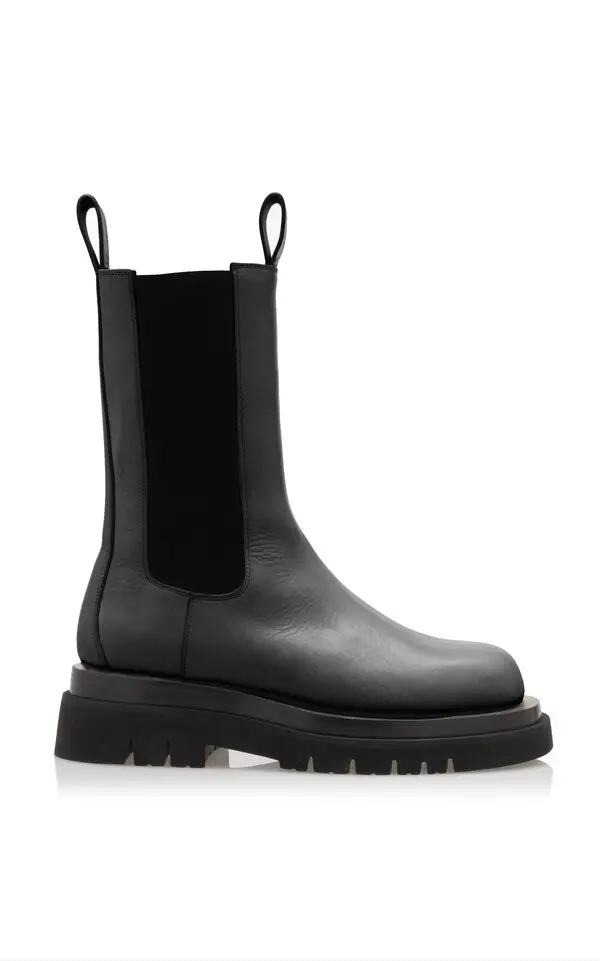 Bottega Veneta The Lug Leather Boots - Black