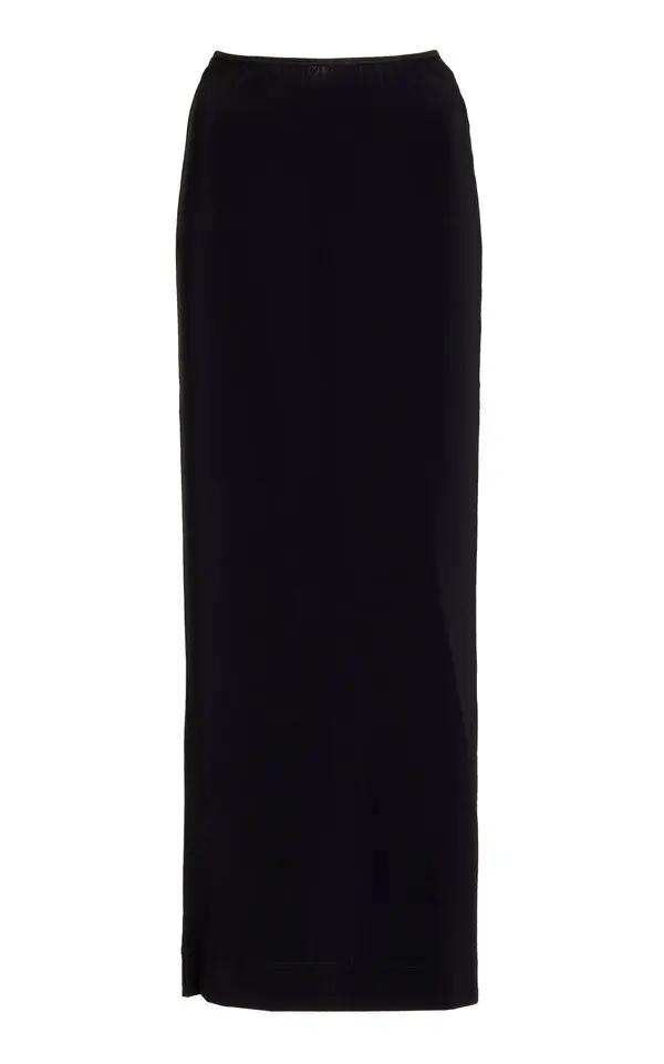 Eterne Emma Jersey Maxi Skirt - Black
