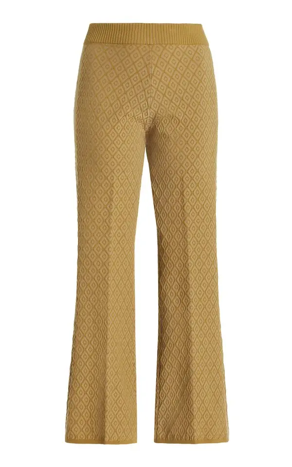 HIGH SPORT Kickit Flared Knit Pants - Neutral