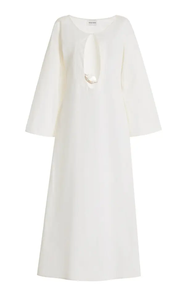 MARLIES GRACE Ocean' Cotton Maxi Dress - White