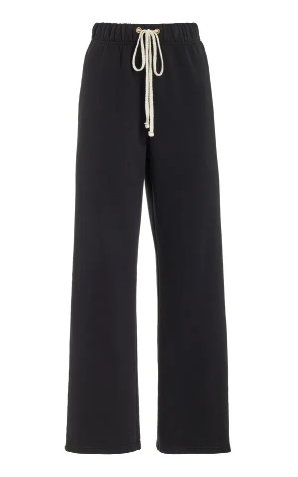 LES TIEN Classic Cotton Sweatpants - Black