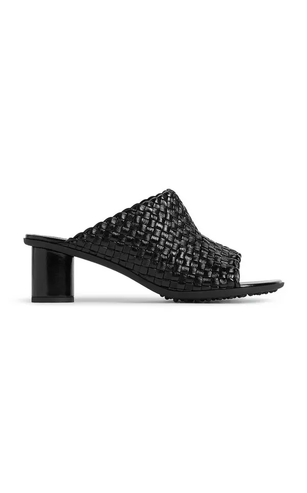 Bottega Veneta Atomic Intrecciato Mules - Black