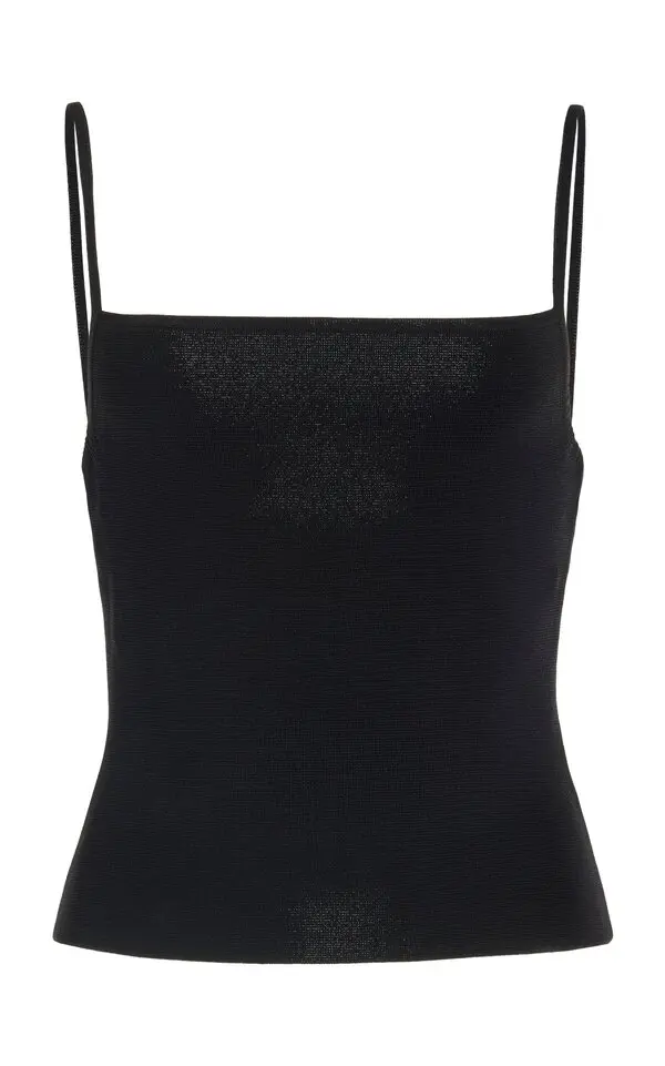 Matteau Square Neck Tank Top - Black