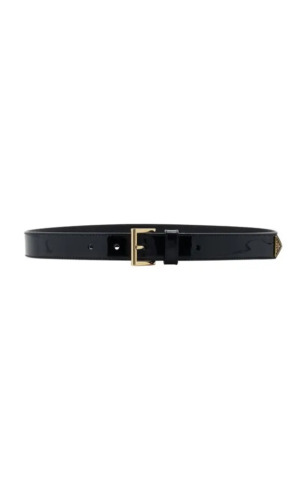 Prada Patent Leather Belt - Black