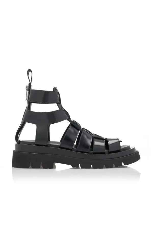 Bottega Veneta Leather Caged Sandals
