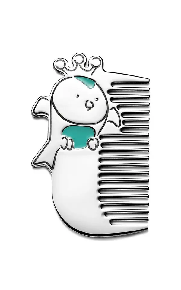 Tiffany & Co. Sterling Silver Enamel Baby Comb - Multi