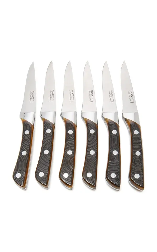 ALAIN SAINT-JOANIS Palace Set-of-six Silver-plated Knives Set - Brown