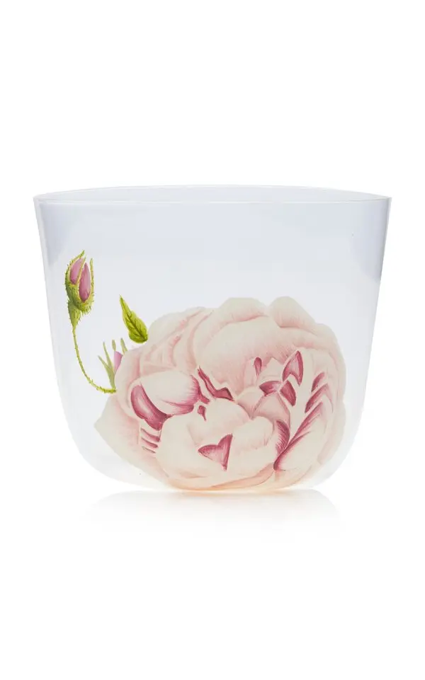 Giambattista Valli Painted Glass Water Tumbler - Multi