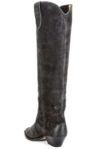 Isabel Marant Étoile Denvee Suede Boot - Faded Black