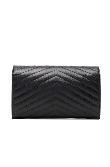 Saint Laurent Monogramme Chain Wallet Bag - Black