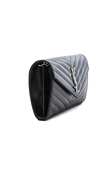 Saint Laurent Monogramme Chain Wallet Bag - Black