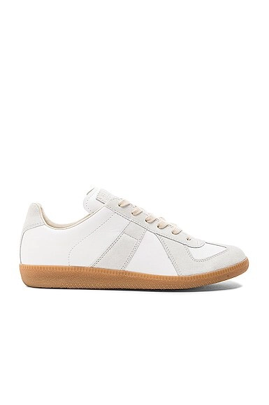 MAISON MARGIELA Replica Calf & Lambskin Leather Sneakers - White