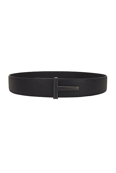TOM FORD 40mm Reversible Leather Belt - Black