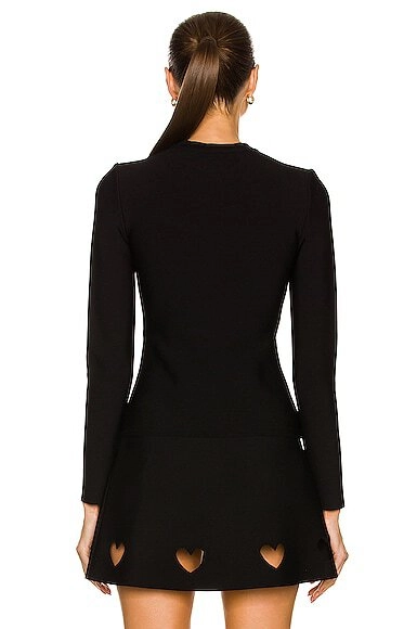 ALAÃA Alaïa Cutout Heart Long Sleeve Top