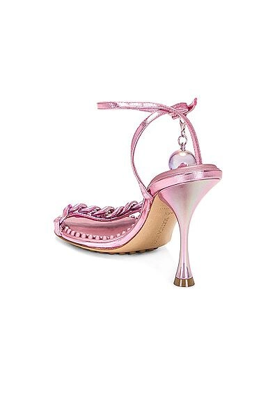 Bottega Veneta Dot Ankle Strap Sandals - Azalea
