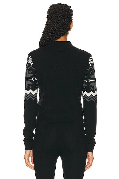 Perfect Moment Nordic Half Zip Sweater - Black