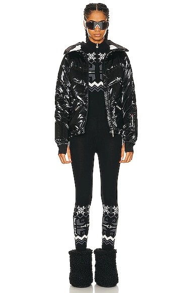 Perfect Moment Nordic Half Zip Sweater - Black