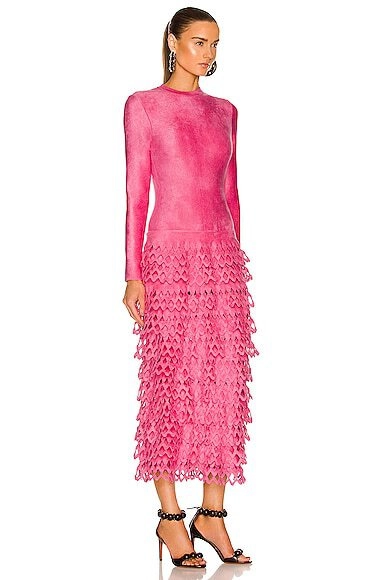 Alaïa Long Velvet Dress