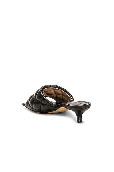 Bottega Veneta Quilted Padded Mule Sandal - Black