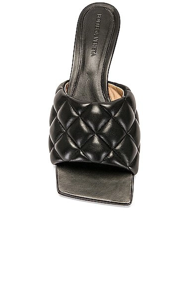 Bottega Veneta Quilted Padded Mule Sandal - Black