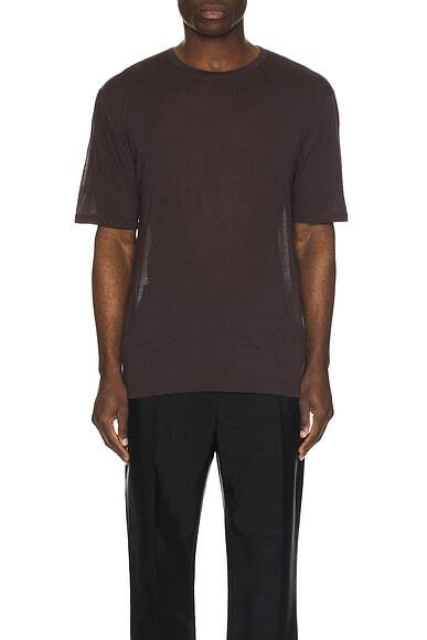 Saint Laurent T-shirt Loose - Cacao