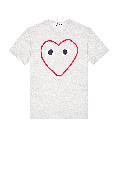 Play Comme Des Garcon Heart Logo Tee