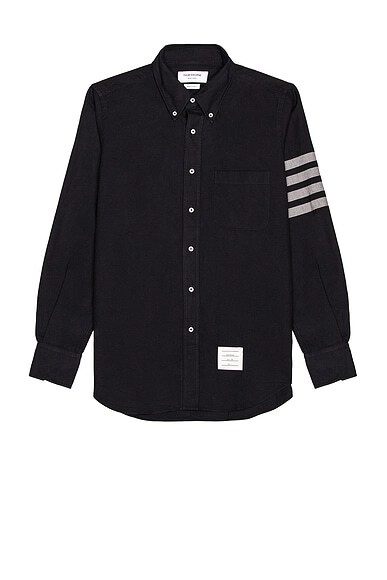 Thom Browne Straight Fit Bar Shirt