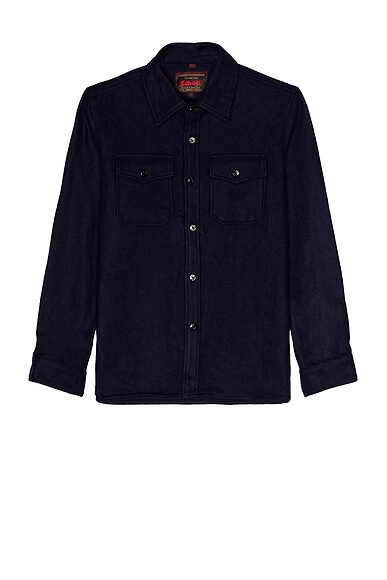 SCHOTT Cpo Wool Shirt - Blue