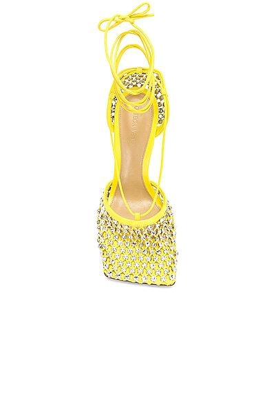 Bottega Veneta Stretch Lace Up Sandal - Lighthouse