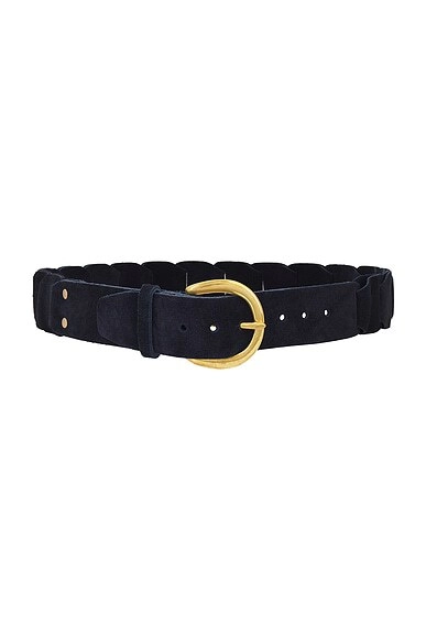 BODE Suede Link Belt - Navy
