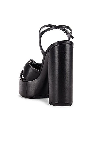Saint Laurent Bianca Platform Sandals - Black