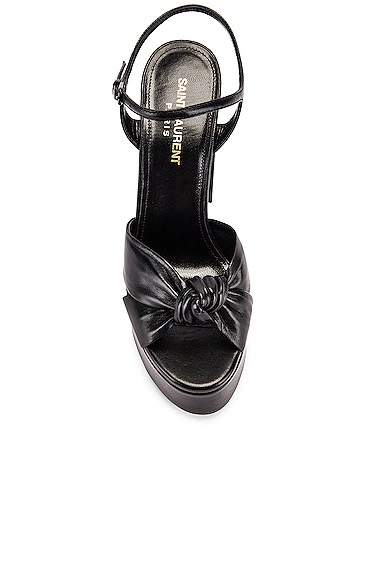 Saint Laurent Bianca Platform Sandals - Black