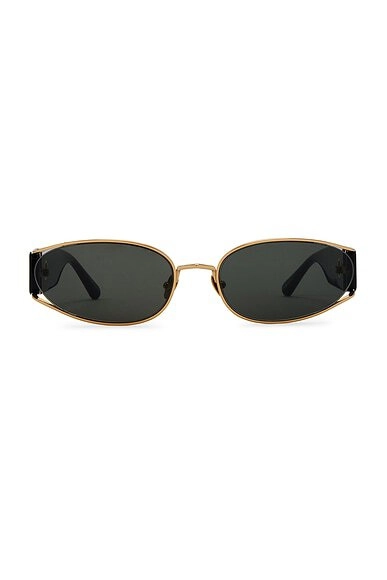 Linda Farrow Shelby Cat Eye Sunglasses - Black