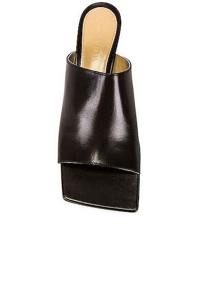 Bottega Veneta Stretch Mule Sandals In Chocolate - Fondant