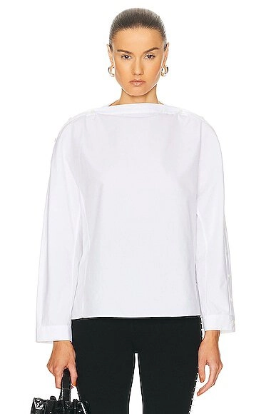 Alaïa Button-up Shirt - Blanc