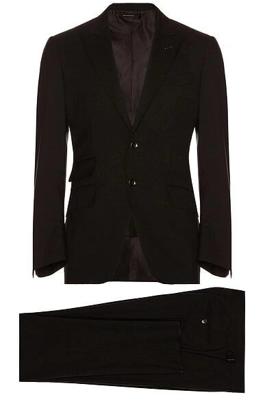 TOM FORD Plain Weave Suit - Black