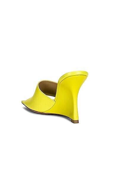 Bottega Veneta Stretch Mule Wedges - Kiwi