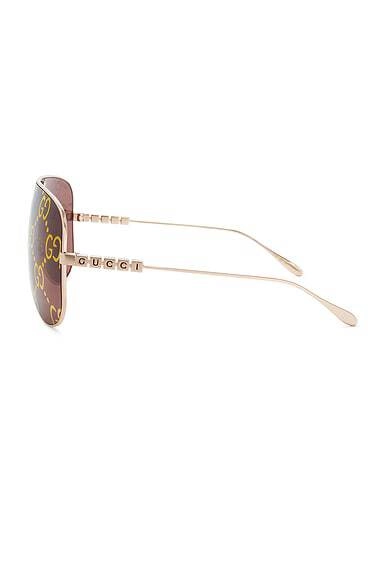 Gucci Lettering Mask Sunglasses