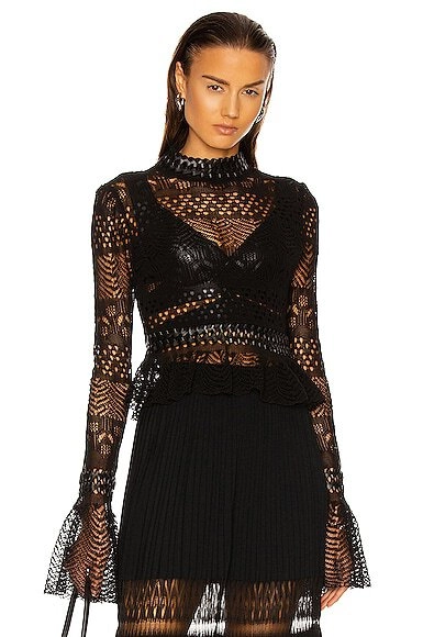 Alaïa Fitted Long Sleeve Top