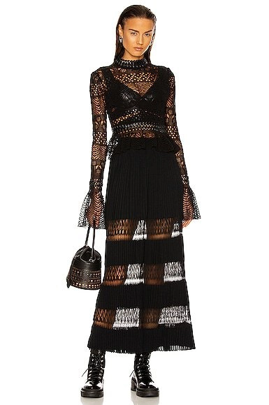 Alaïa Fitted Long Sleeve Top