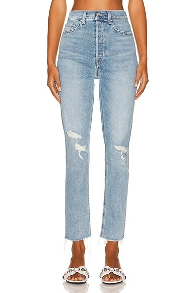 GRLFRND Piper Super High Rise Slim Jeans - La Jolla