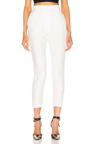 Alexander McQueen High Waisted Cigarette Trousers