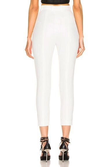 Alexander McQueen High Waisted Cigarette Trousers