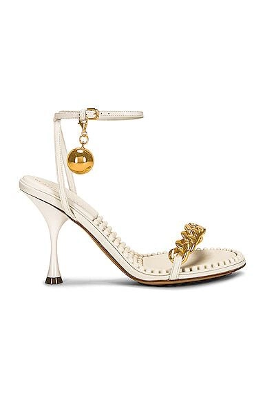 Bottega Veneta Ankle Strap Sandals With Chain Link Detailing - String
