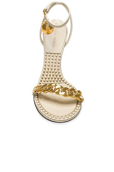 Bottega Veneta Ankle Strap Sandals With Chain Link Detailing - String