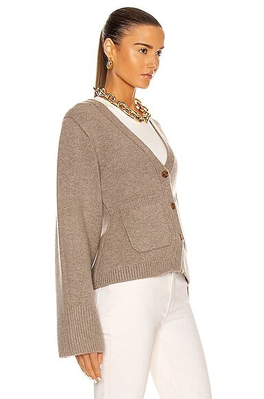 Khaite Scarlet Cashmere Cardigan - Barley