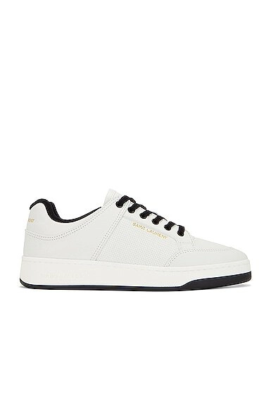 Saint Laurent Sl61 Low Top Sneaker Cuir Meridiano Micro Perf